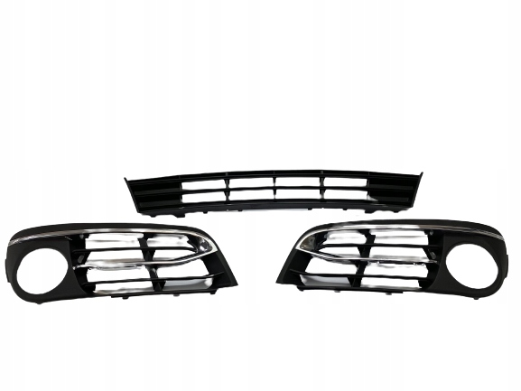 Kratka w zderzak boczna środkowa KOMPLET BMW 5 F10 LIFT F11 LIFT PRAWA ...