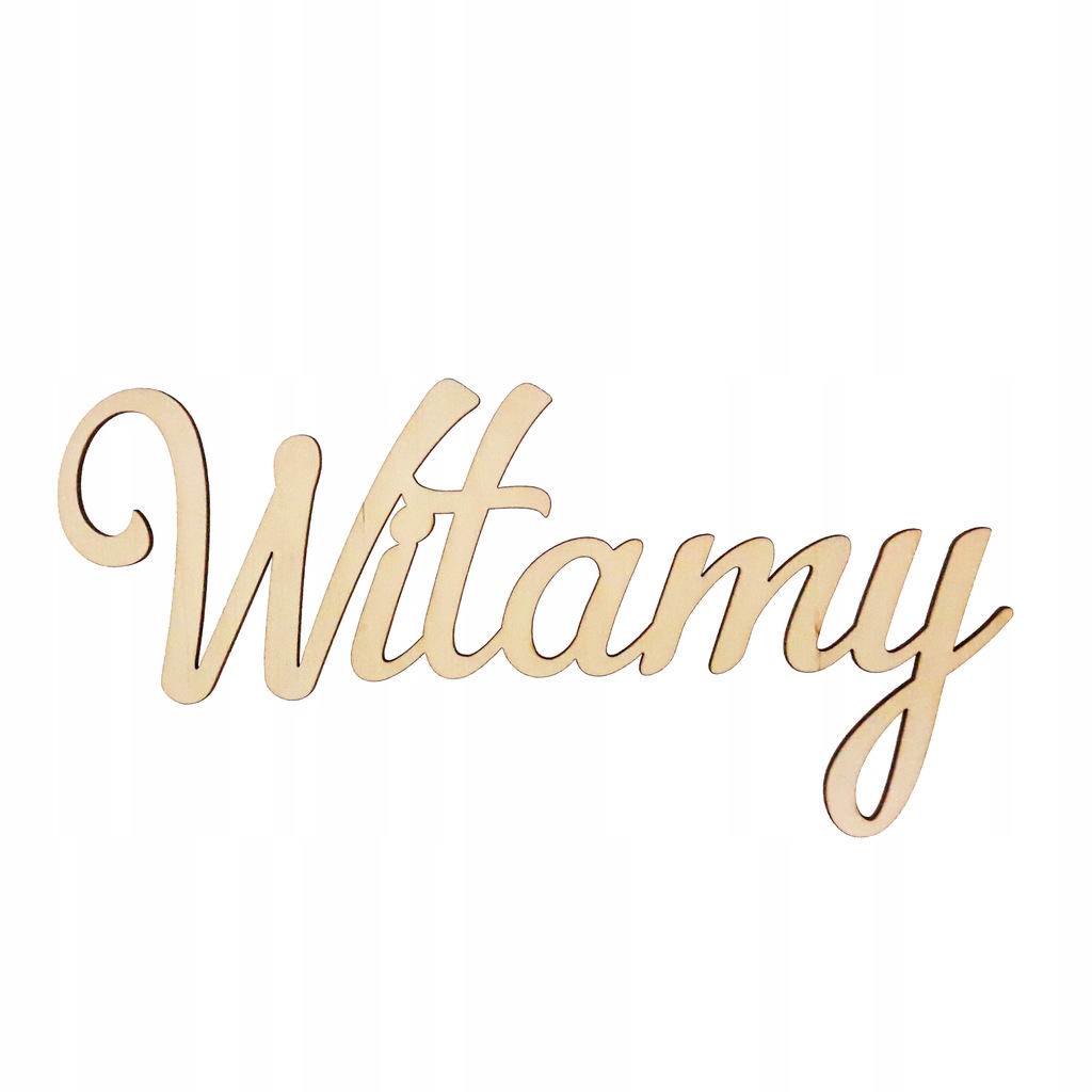 Napis dekoracja napis WITAMY do wianka na drzwi - 10189174297 ...