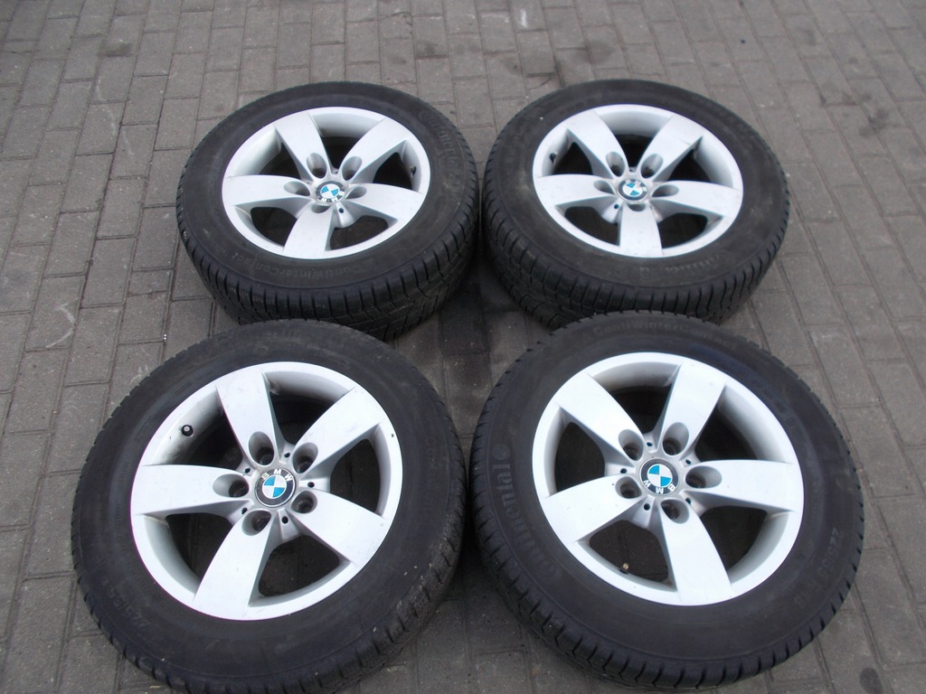 KOŁA BMW E60 122 STYLE 16x7J ET20 CONTINENTAL ZIMA - 13774225344 ...
