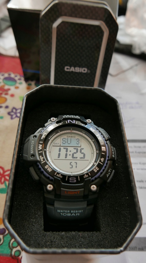 Zegarek Casio SGW-1000-1A- z kolekcji Protrek - 12374670147 - oficjalne archiwum Allegro