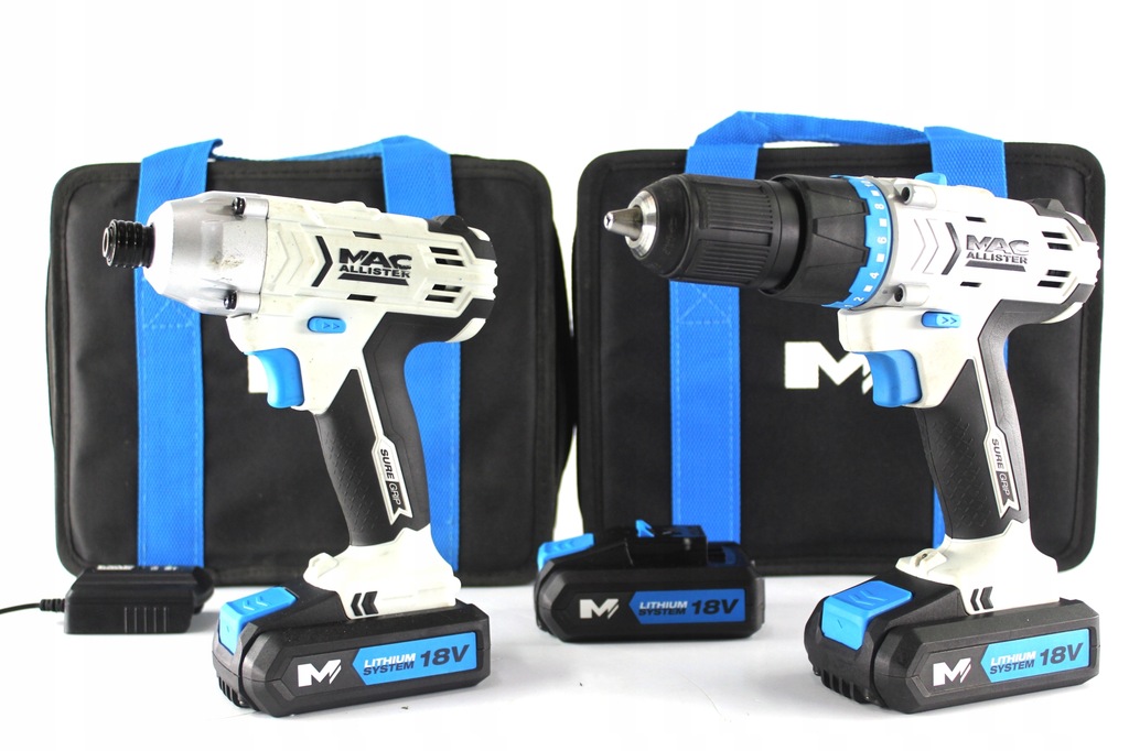 Wkrętarka + Klucz Udarowy MacAllister 18V 3x Aku - 8781343131 ...