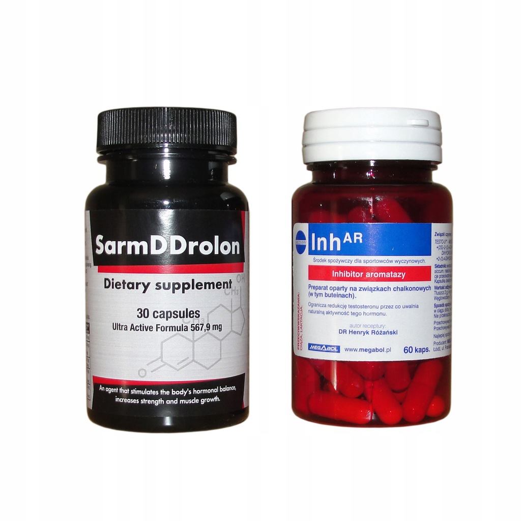 INHAR + SARM zestaw Winstrol Metanabol leg Sterydy - 9135008657 ...