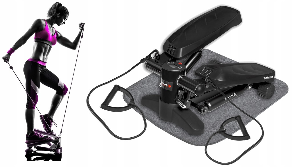 STEPPER STEP z LINKAMI do ĆWICZEŃ MATA EKSPANDERY - 10719774376 ...