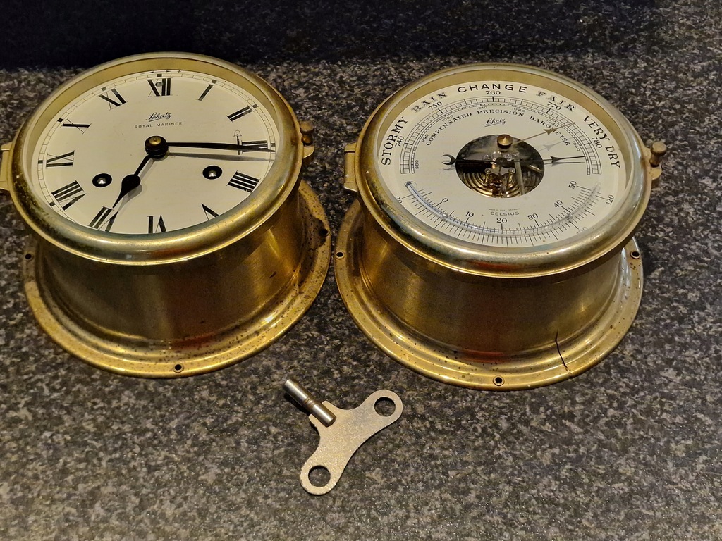 Zegar okrętowy Schatz zestaw - 13407099790 - oficjalne archiwum Allegro