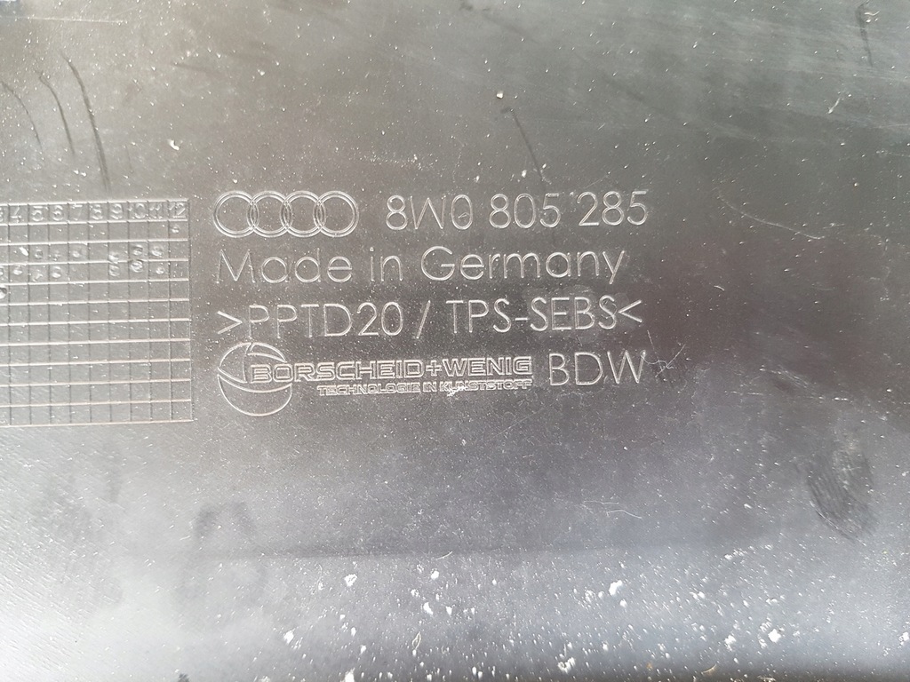 AUDI A4 B9 LEWA OSŁONA LAMPY PASA 8W0805285 - 12725580087 - oficjalne ...