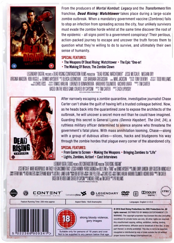 Купить DEAD RISING: WATCHTOWER / ENDGAME [DVD]: отзывы, фото и ...
