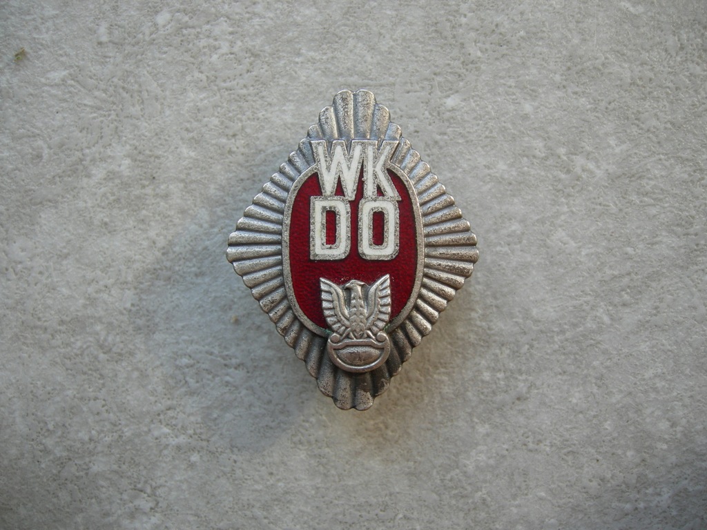 ODZNAKA WOJSKOWA WKDO PRL SREBRNA. - 14658969857 - oficjalne archiwum ...