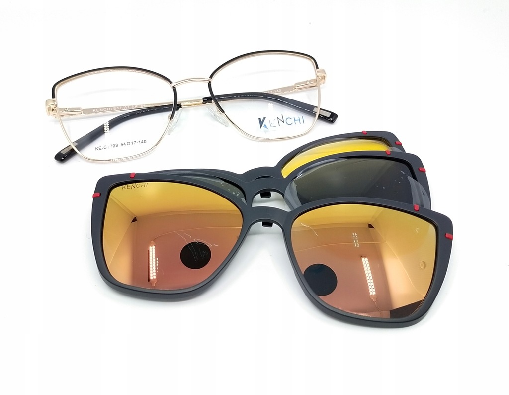 Kenchi KE-C 2708 C1 OPRAWKI z 3 nakładkami CLIP-ON - 13519644110 ...