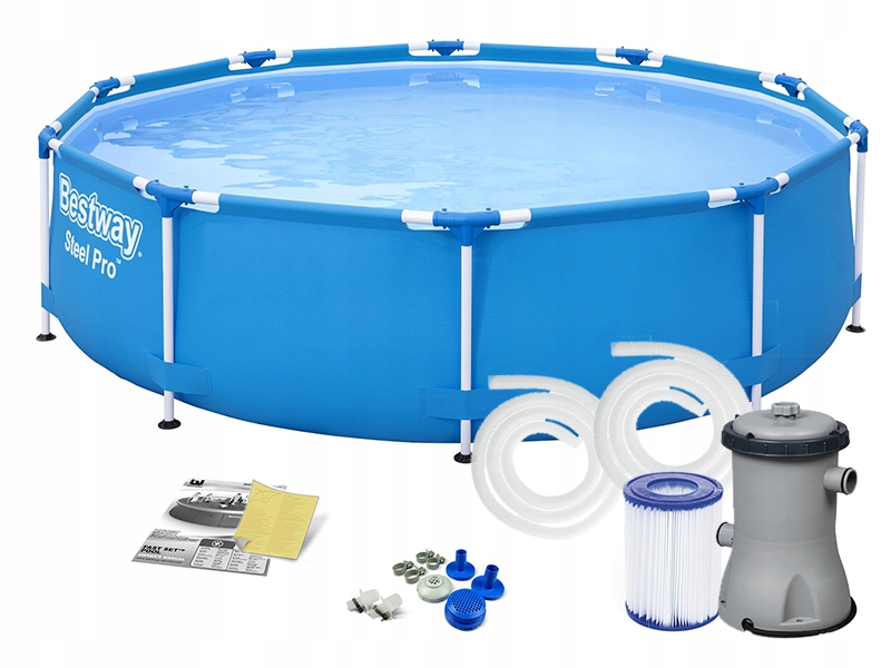 Basen STELAŻOWY BESTWAY 56679 305x76 ZESTAW 8w1 - 12061626887 - oficjalne archiwum Allegro