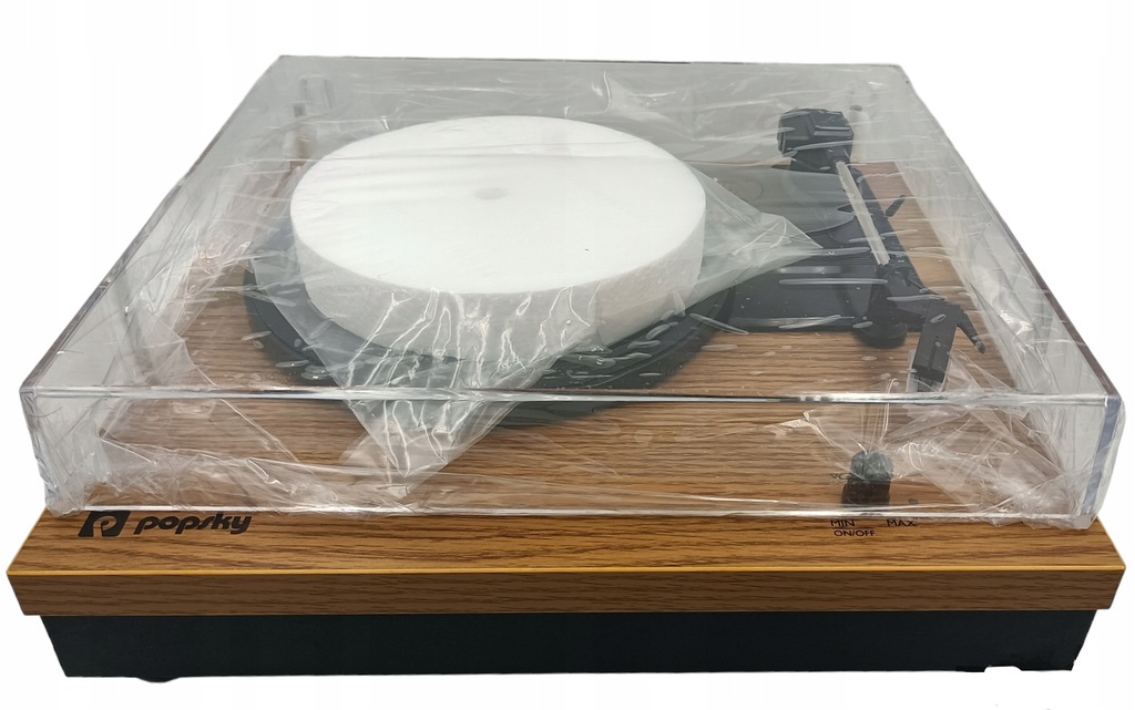 Gramofon Viflykoo Popsky TT202-1 brązowy nowa igła drewno bluetooth ...