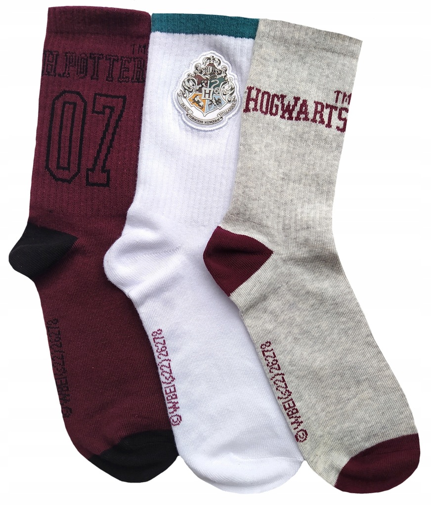HARRY POTTER skarpetki 3-pak HOGWARTS 37-42 - 12779533201 - oficjalne ...