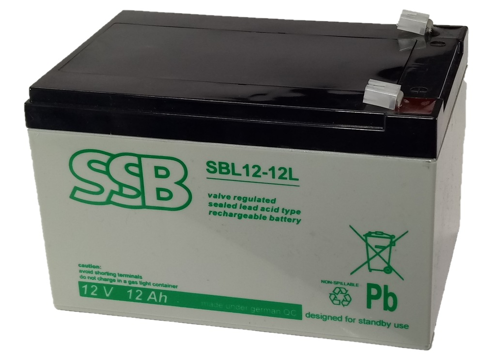 Akumulator żelowy AGM 12V 12Ah SBL12-12L - 9697030222 - oficjalne archiwum Allegro