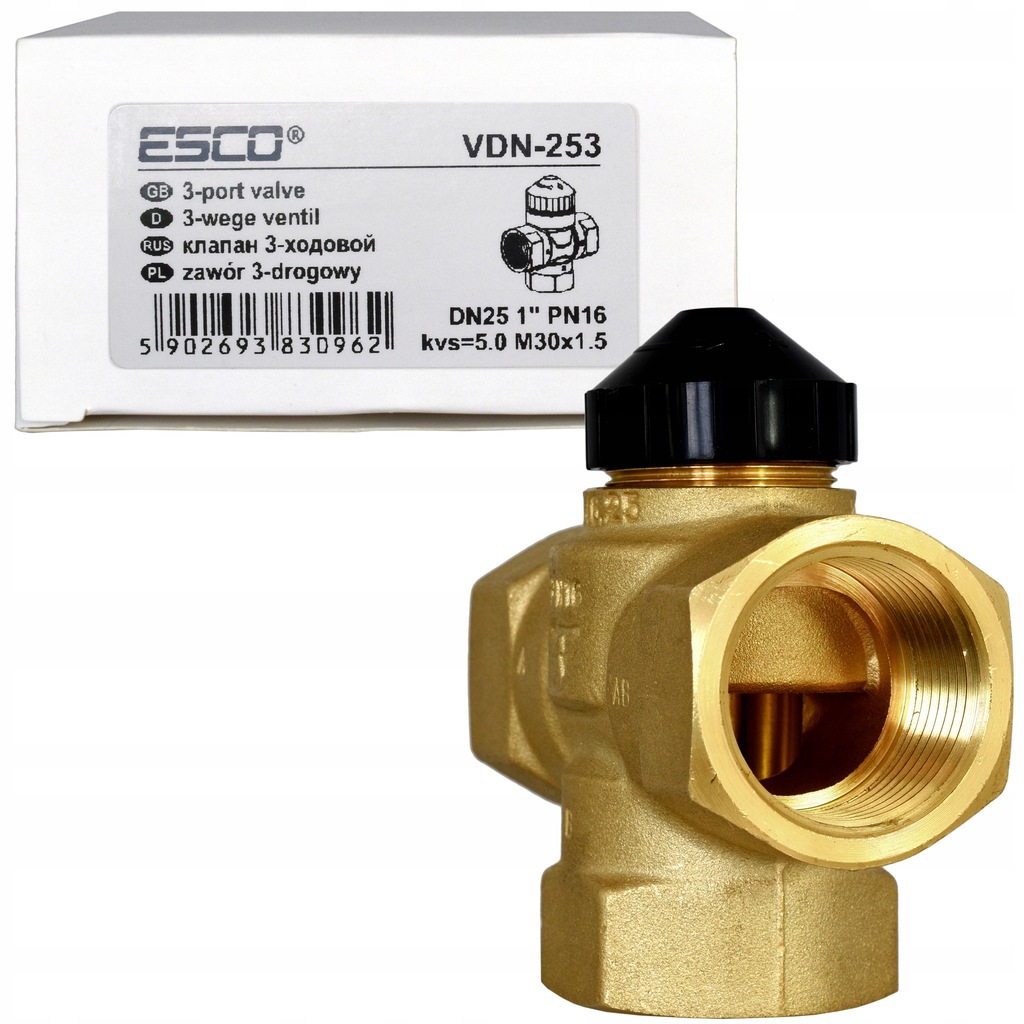 ZAWÓR 3 DROGOWY 1 CAL + SIŁOWNIK ESCO ST-10 230V - 10963636320 ...