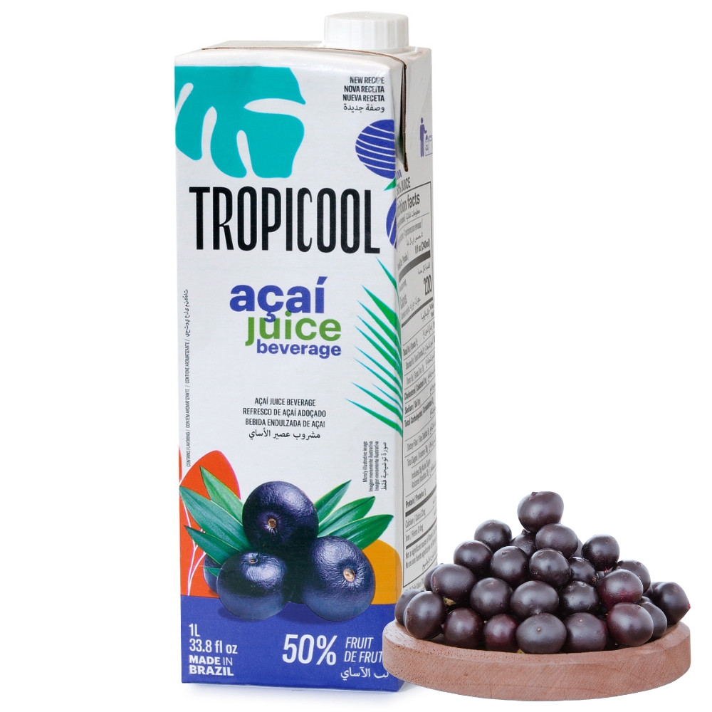 TROPICOOL Pulpa z Jagód Acai 1000 ml do deserów koktajli superfood ...