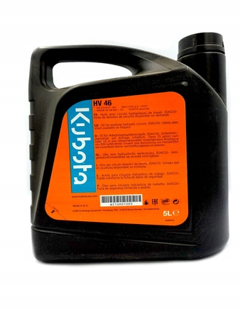 OLEJ HYDRAULICZNY HV46 5L KUBOTA ORYGINAŁ - 13596375131 - oficjalne ...