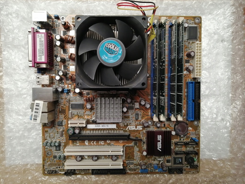 ASUS A8R-MX/S + SEMPRON 3000 + 1GB + maskownica - 13084502631 ...