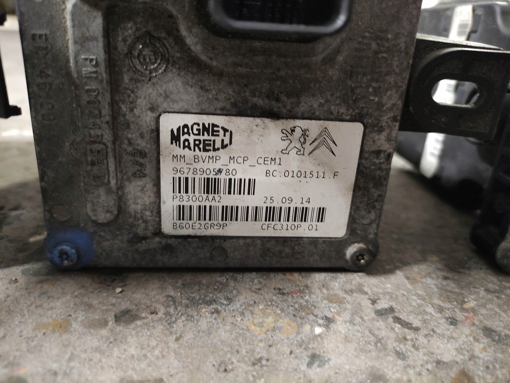 Sterownik skrzyni MCP 9678905780 CFC310P.01 Citro - 13104332423 ...