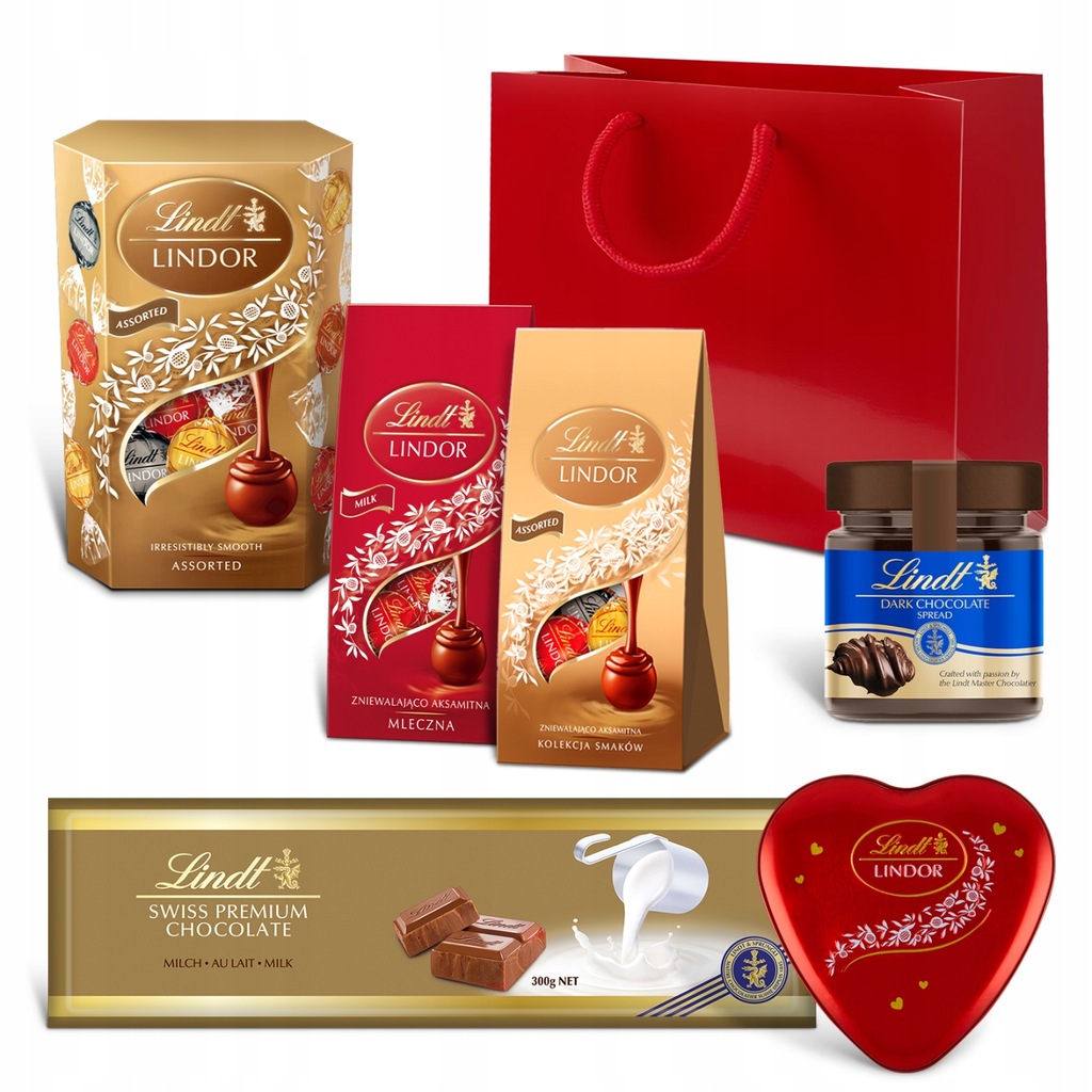 Duży zestaw prezentowy słodyczy Lindt 950g - 13607861922 - oficjalne ...