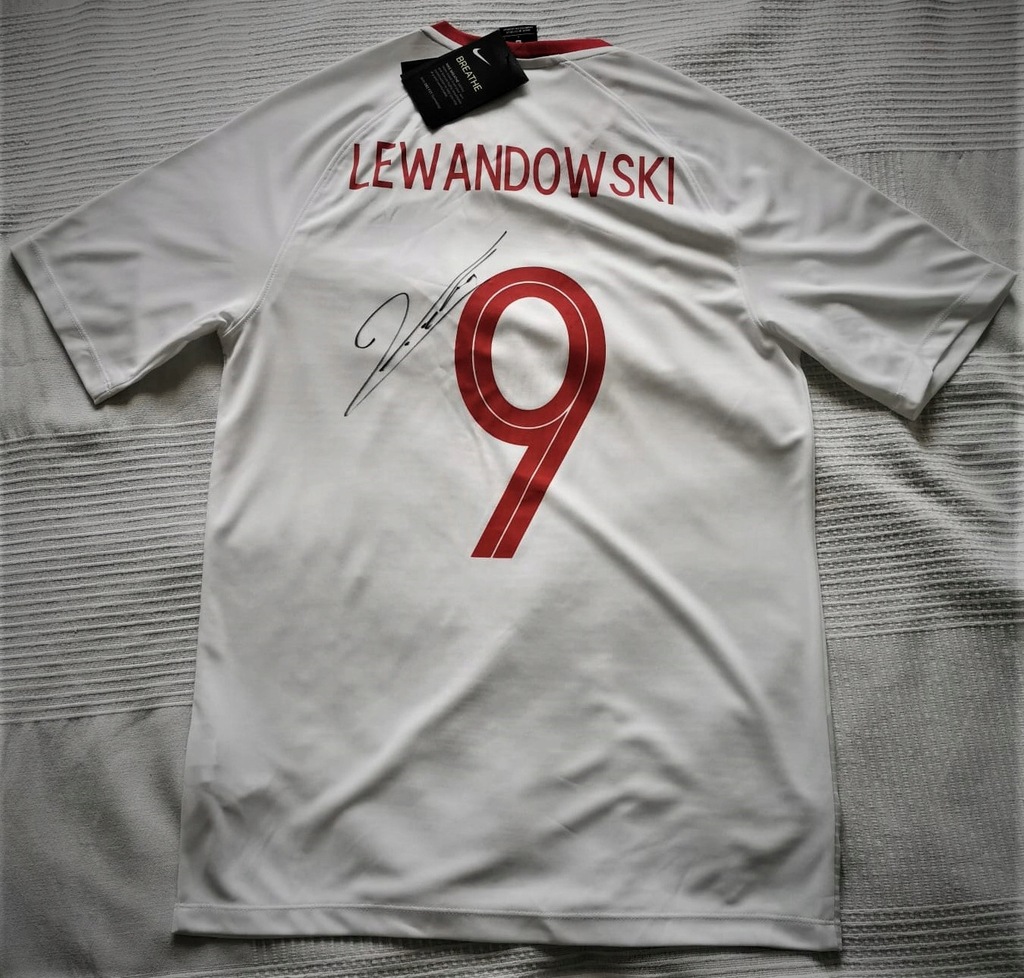 Koszulka NIKE Lewandowski Oryginał Autograf S - 11580409524 - oficjalne ...