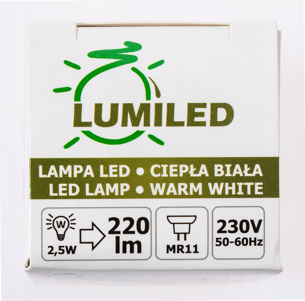 Żarówka LED HALOGEN MR11 2,5W 25W 220lm LUMILED - 7655751522 ... Żarówka LED HALOGEN MR11 2,5W 25W 220lm LUMILED - 7655751522 ...