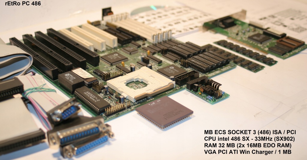 RETRO PC / 486SX SOCKET 3 PCI ISA / 32MB / VGA ATI - 7707496864 ...