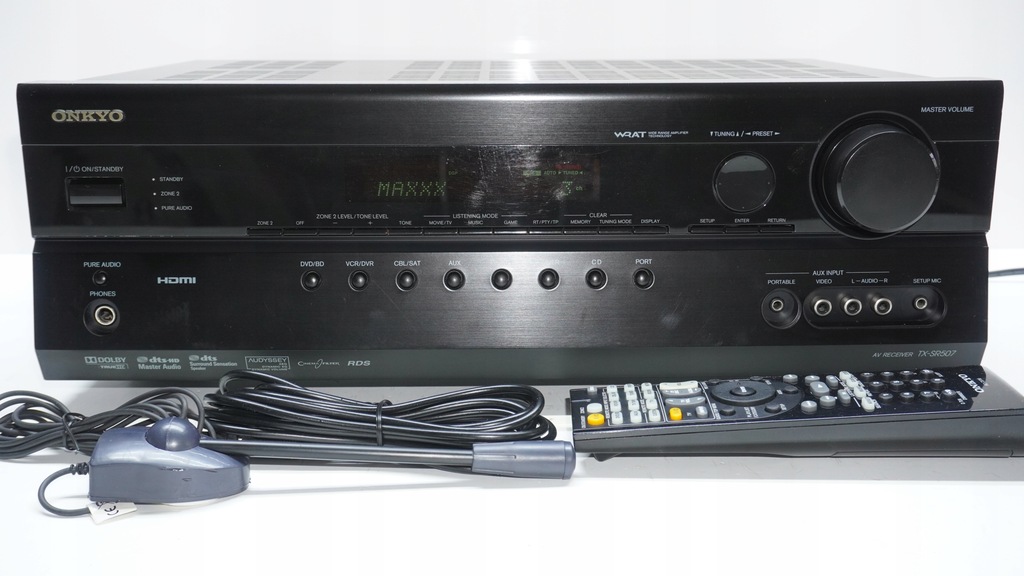 Amplituner Onkyo TX-SR507 5.1 HDMI PILOT GWARANCJA - 11404021073 - oficjalne archiwum Allegro
