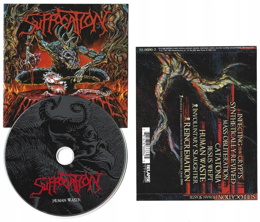 SUFFOCATION - HUMAN WASTE [RELAPSE] USA PRESS - 12818386748 - oficjalne archiwum Allegro