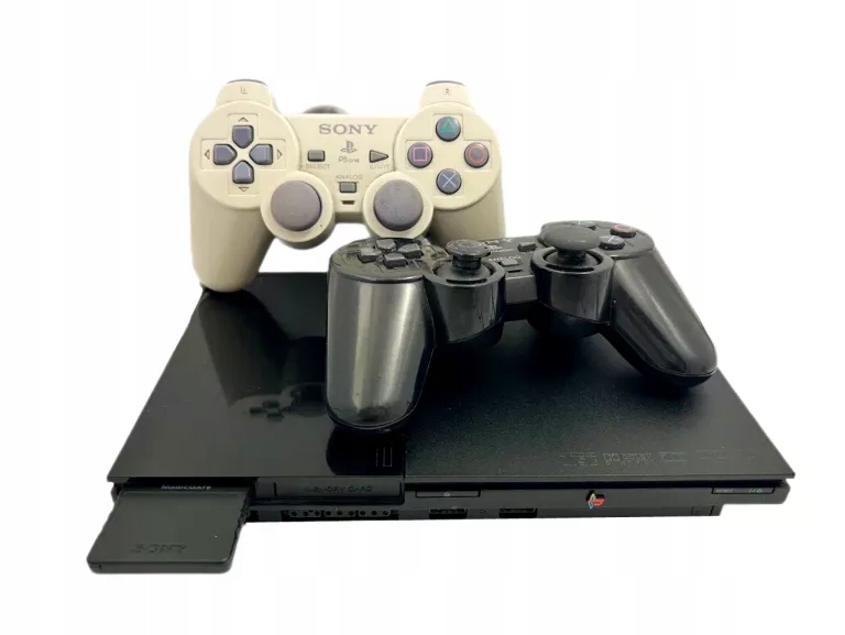 KONSOLA SONY PS2 SUPERSLIM + 2X PAD - 13707120079 - oficjalne archiwum ...