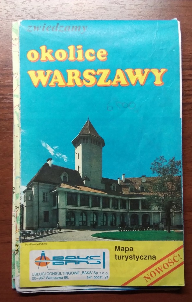 Zwiedzamy okolice Warszawy mapa 1990 r. - 12342034549 - oficjalne ...