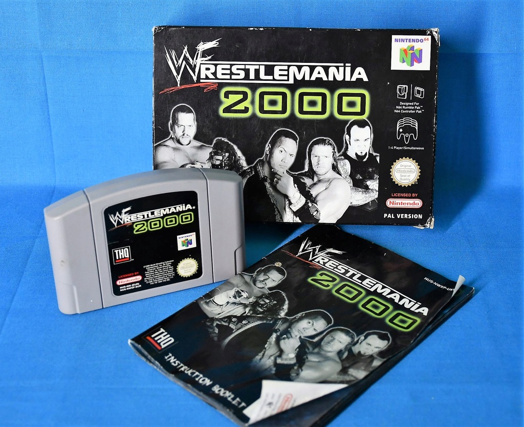 Nintendo N64 - WWF Wrestlemania 2000 - 12206532785 - oficjalne archiwum Allegro