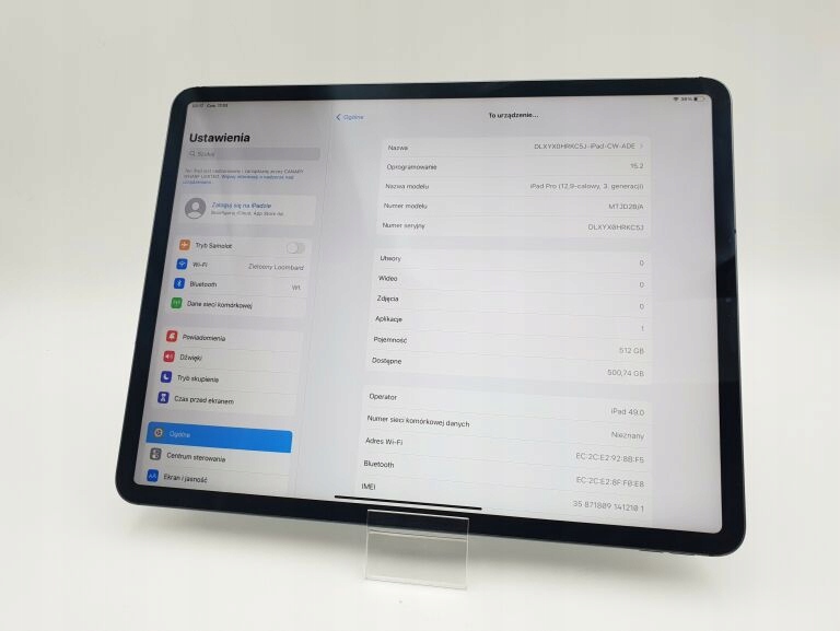 APPLE IPAD PRO 3 GEN 512GB A1895 CELLULAR #OPIS - 11953713365 ...