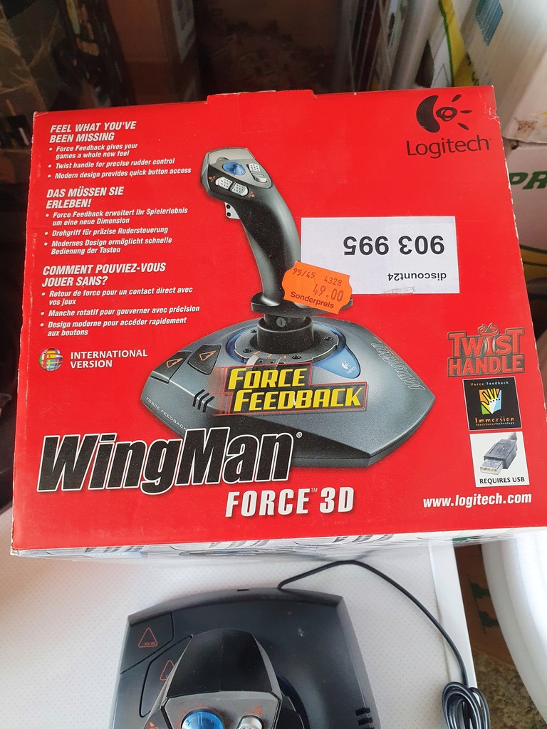 Joystick LOGITECH WingMan Force 3D Force - 12214351150 - oficjalne ...
