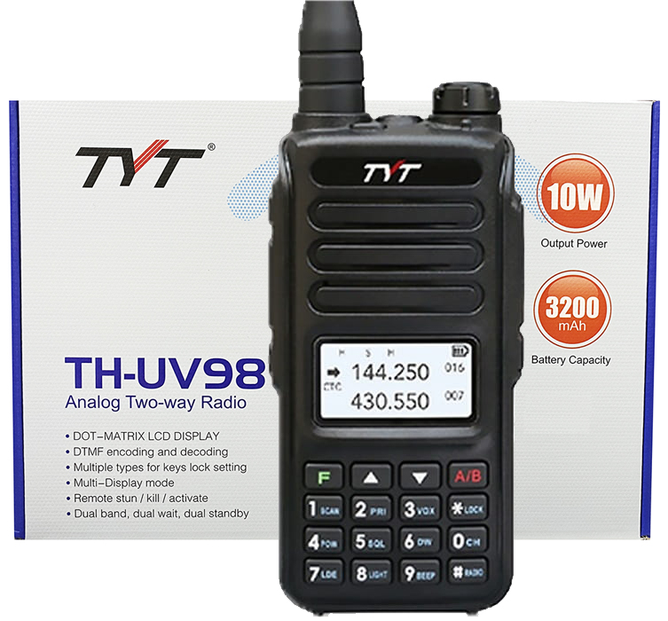 Radiostacja przenośna VHF/UHF TYT TH-UV98 10W - 12076615938 - oficjalne archiwum Allegro