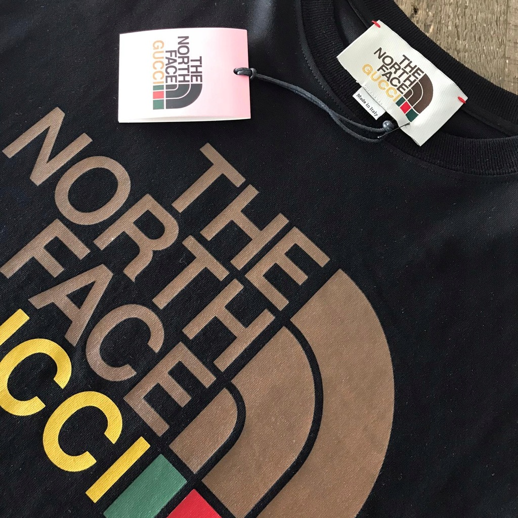 THE NORTH FACE / GUCCI - T-shirt Koszulka Roz. S - 12654861557 ...