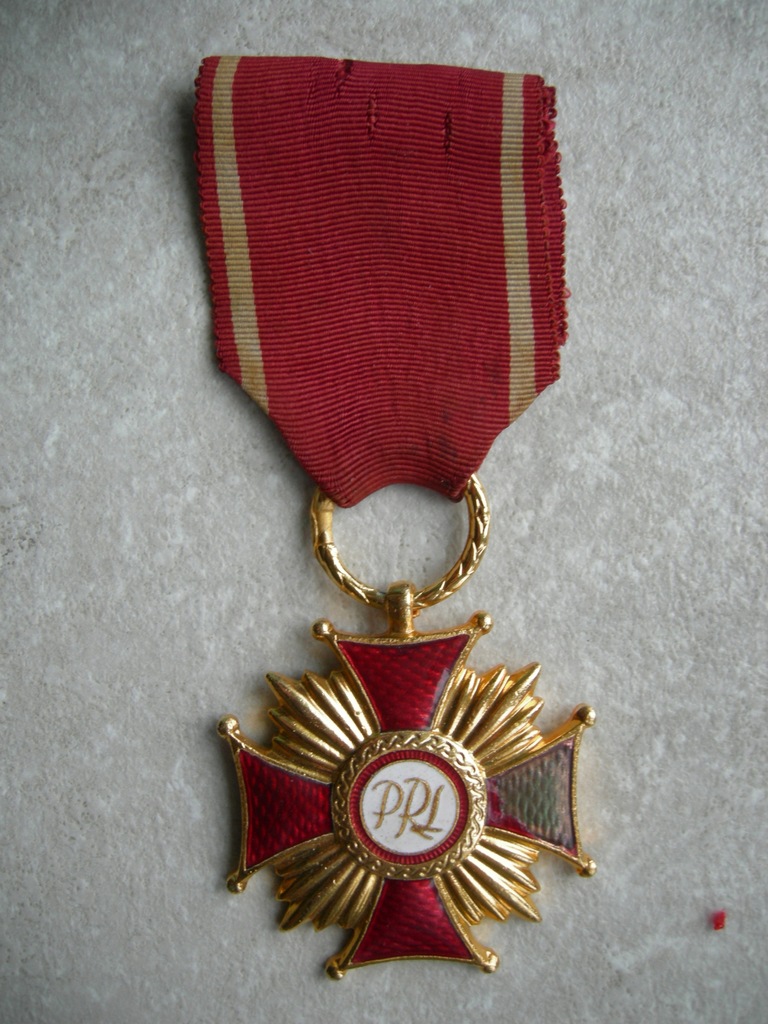 ODZNACZENIE KRZYŻ ZASŁUGI ZŁOTY PRL. - 13411298183 - oficjalne archiwum Allegro