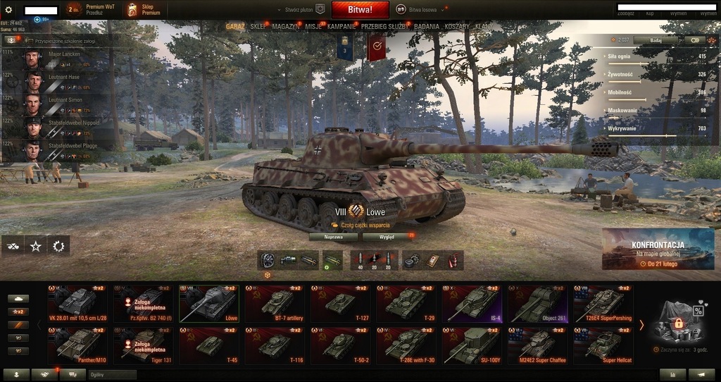konto World of Tanks WOT 6 czołgów prem VIII tieru - 13049629238 ...