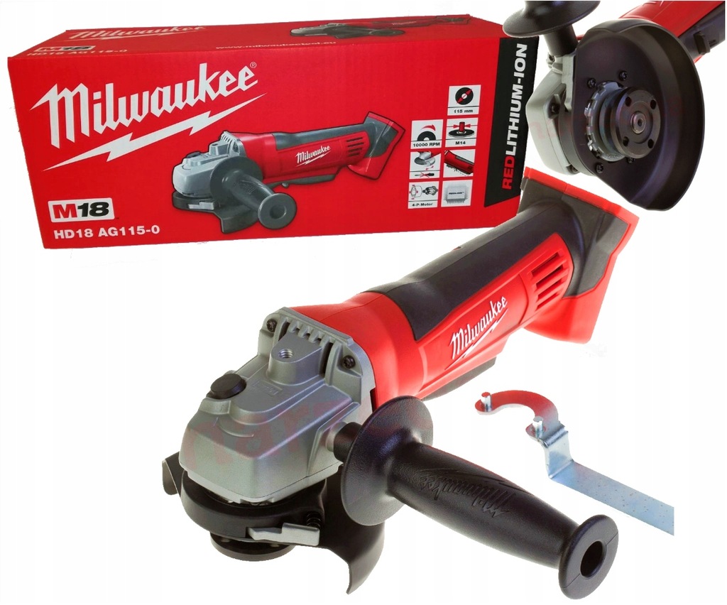 Milwaukee M18 HD18 AG115 SZLIFIERKA KĄTOWA 115mm - 12480293687 ...