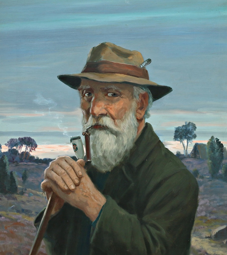 HANS FENGER - PORTRET GÓRALA CENNY OBRAZ OLEJNY - 12210184216 ...