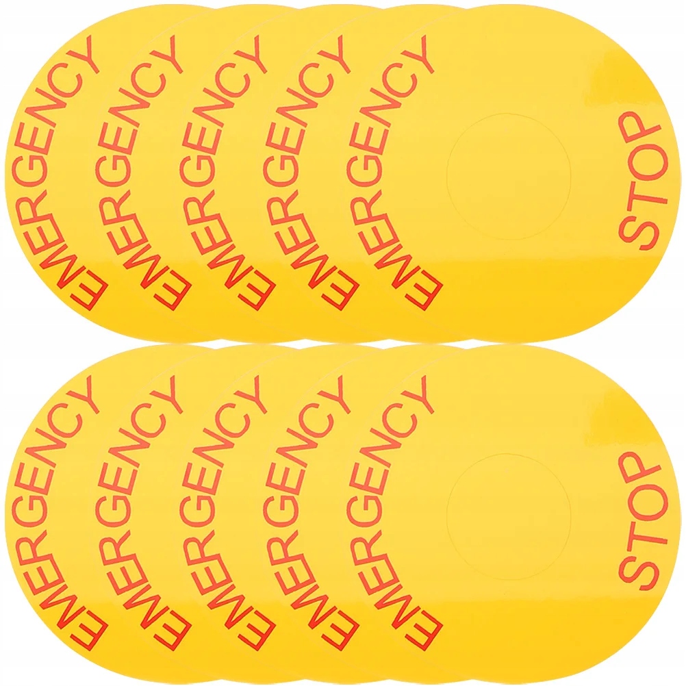 Emergency Stop Sign Waterproof Labels Stickers - 13750255107 ...