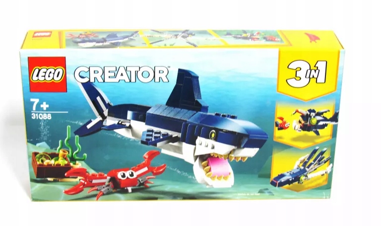 LEGO CREATOR 31088 MORSKIE STWORZENIA REKIN 3W1 7 - 12839282509 ...