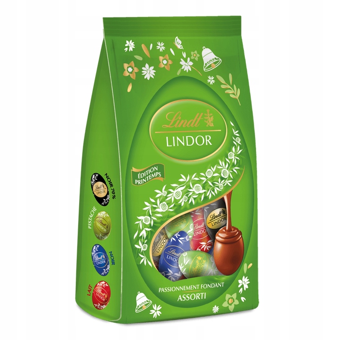 LINDT LINDOR SMALL EGGS JAJECZKA PRALINY MIX GREEN WIELKANOC 180G ...