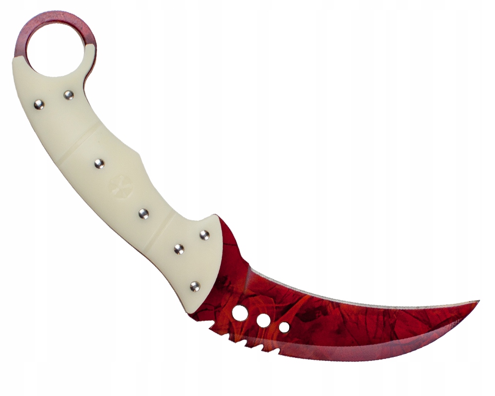 Nóż CS GO TALON Karambit REPLIKA STAL Doppler Ruby - 10005968155 ...