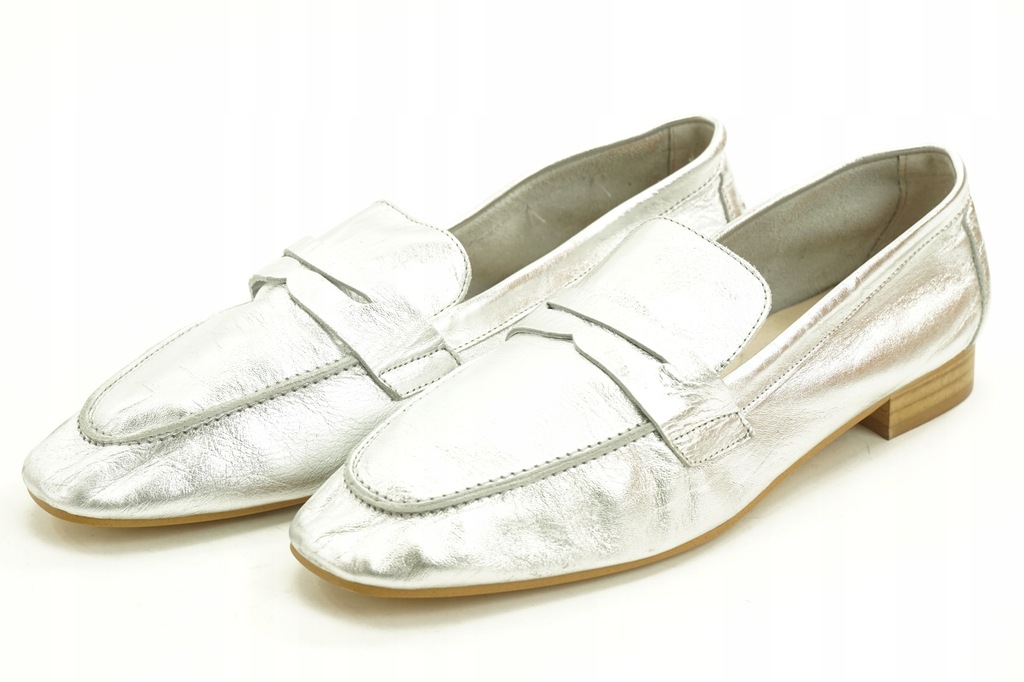 OFFICE DELIGHT półbuty srebrne skórzane42 AB205 17 - 13083507245 ...