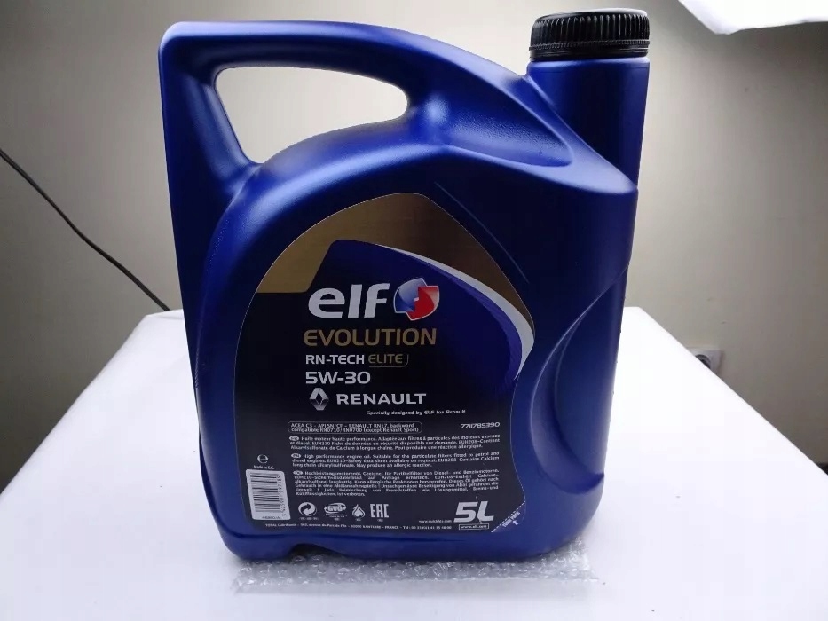 Olej Elf Evolution RN-Tech 5W30 RN17 Renault 5L - 8087170014 ...