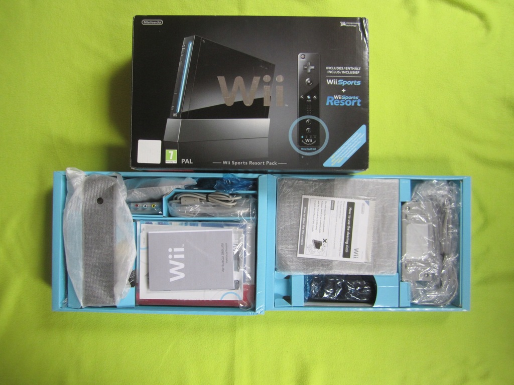 Konsola Nintendo Wii Box Czarna Resort Pack IDEAŁ - 12018219864 ...