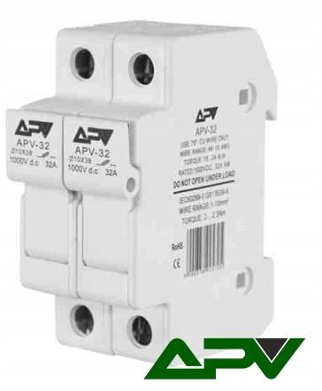 Podstawa bezpiecznikowa PV 2P 10x38mm 32A 1000VDC - 12884243828 ...