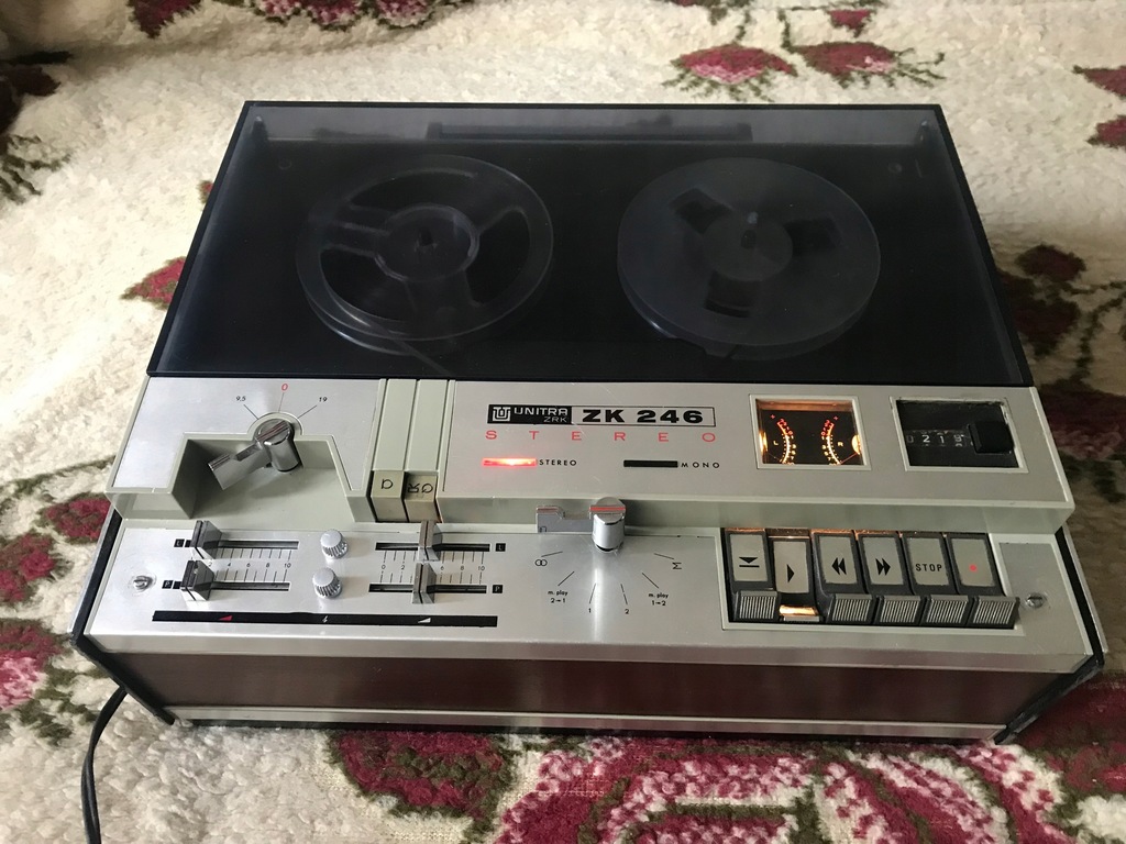 Magnetofon szpulowy Unitra ZK 246, nowe paski - 13474541170 - oficjalne ...