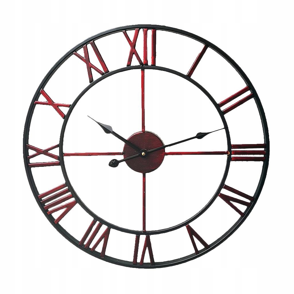Roman Numeral Retro Time 12H Display Clock Red - 13538762998 ...