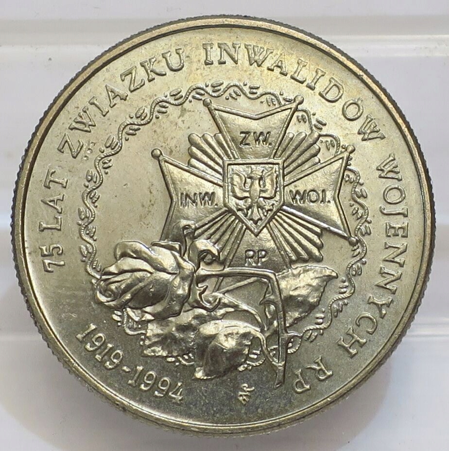 20000 ZŁ 75 LAT ZWIĄZKU INWALIDÓW WOJENNYCH 1994 INWALIDZI WOJENNI 20 ...