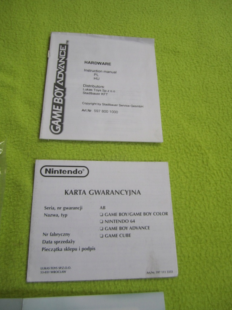 Купить Nintendo Game Boy GB Advance Box PL Идеальная консоль: отзывы ...